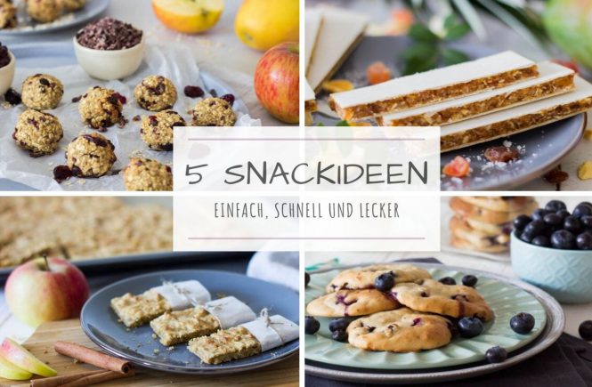 5 Snacks für Kinder - schnelle & einfache Rezepte ⋆