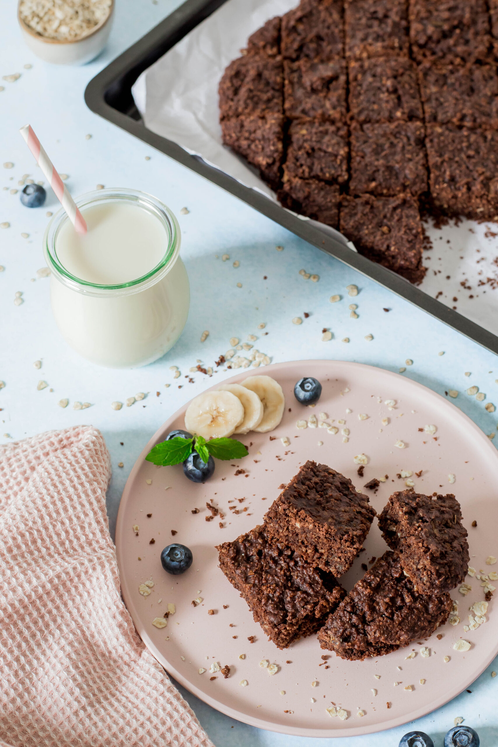 Zucchini-Bananen Brownies - gesunder Snack ⋆ Lieblingszwei * Foodblog