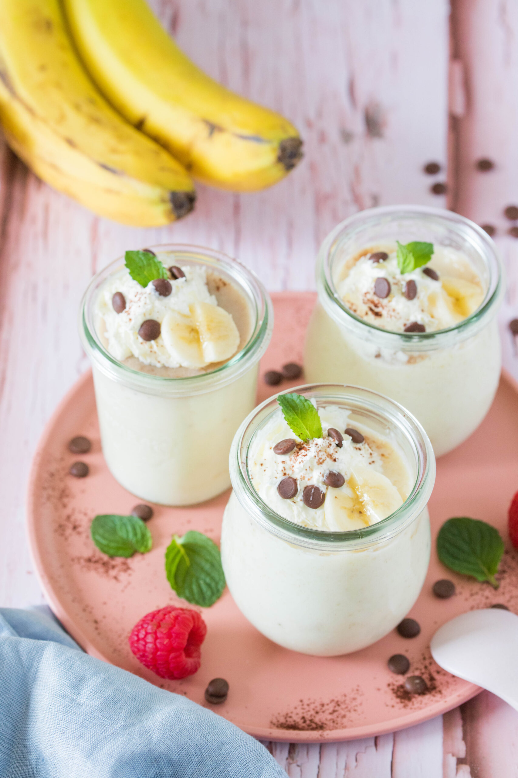 Nachtisch Mit Reifen Bananen