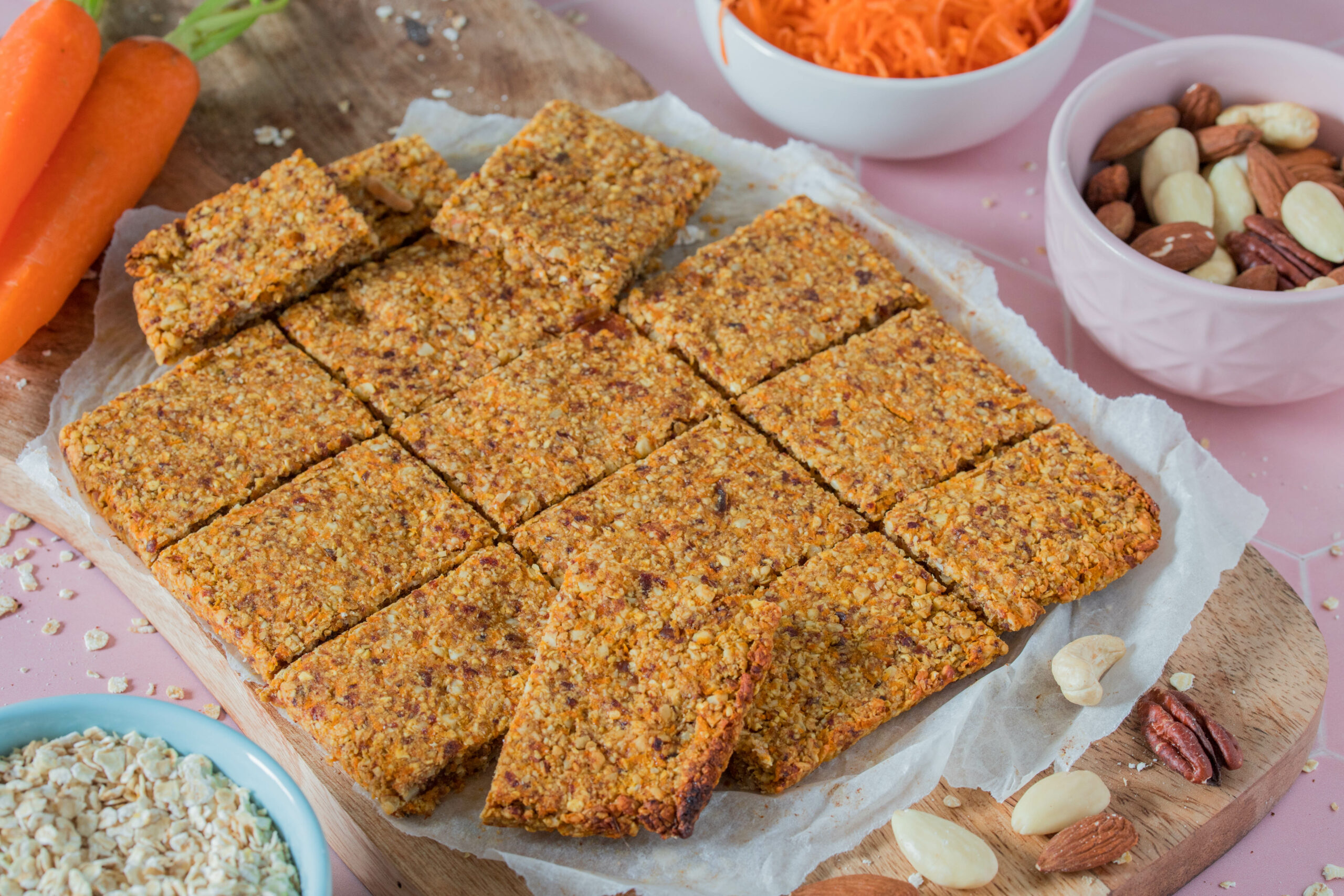 Carrot Cake Riegel - schneller Snack ⋆ Lieblingszwei * Foodblog