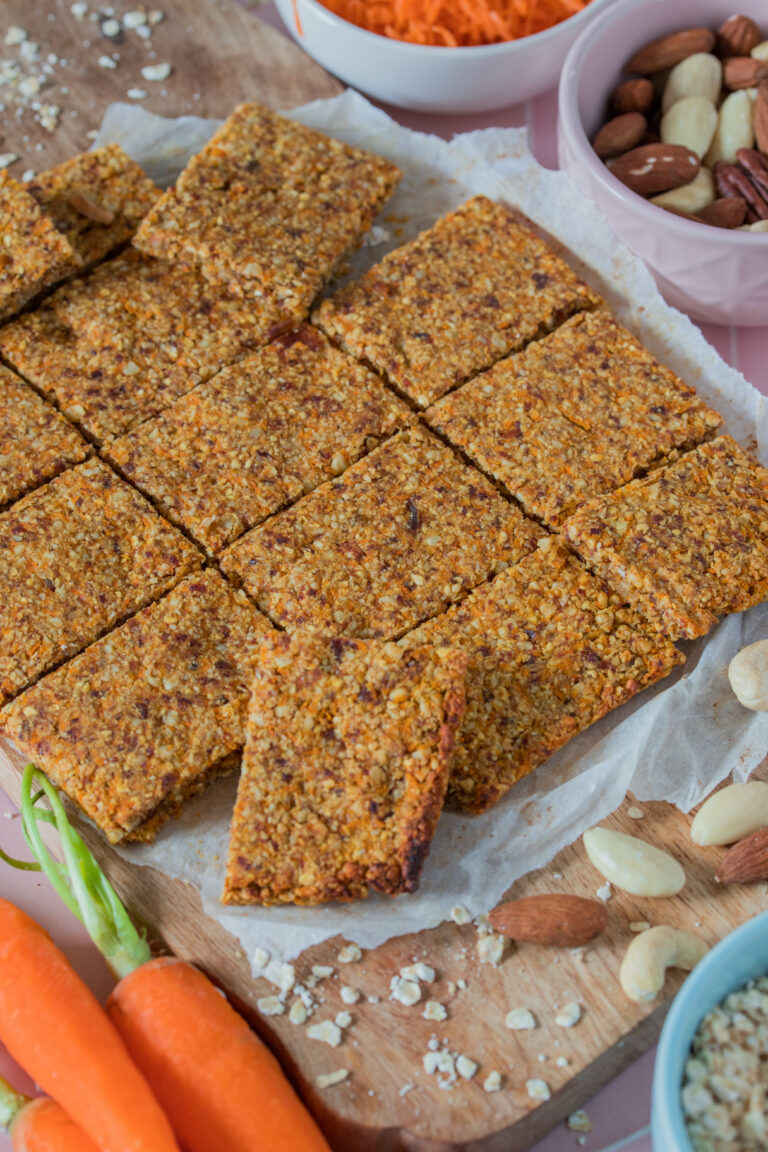 Carrot Cake Riegel - schneller Snack ⋆ Lieblingszwei * Foodblog