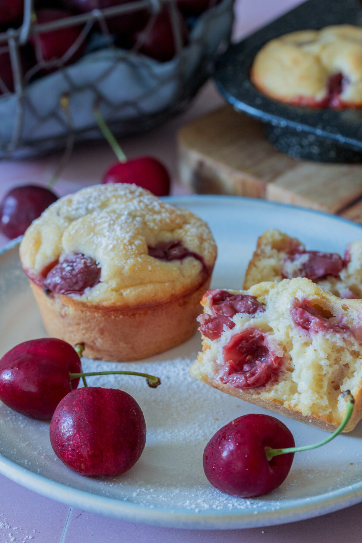 Kirschmuffins ⋆ Lieblingszwei * Foodblog